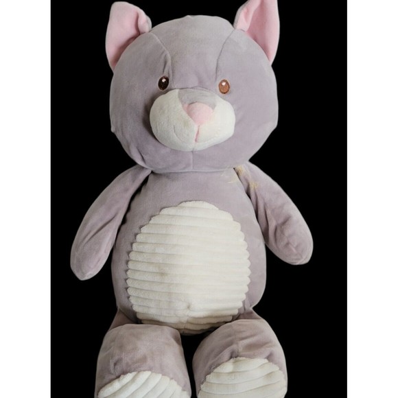 Kellytoy | Toys | Kellytoy Baby Silver Cat Pink Ribbed 8 Plush Stuffed ...